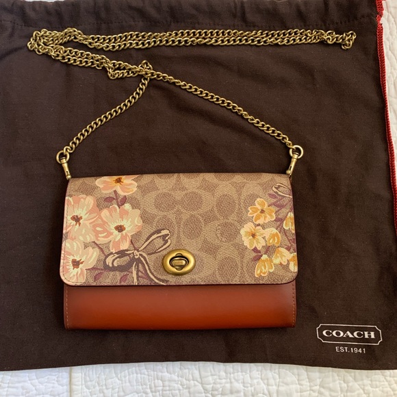 Coach | Bags | Coach Marlow Turnlock Prairie Floral Crossbody 66667 ...